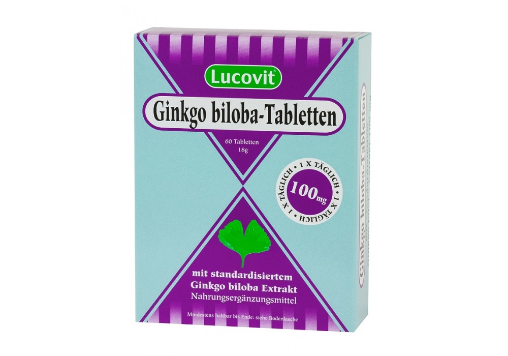 Lucovit Gingko biloba 100 mg Tabletten 60 Stk | Apotheke zur ...