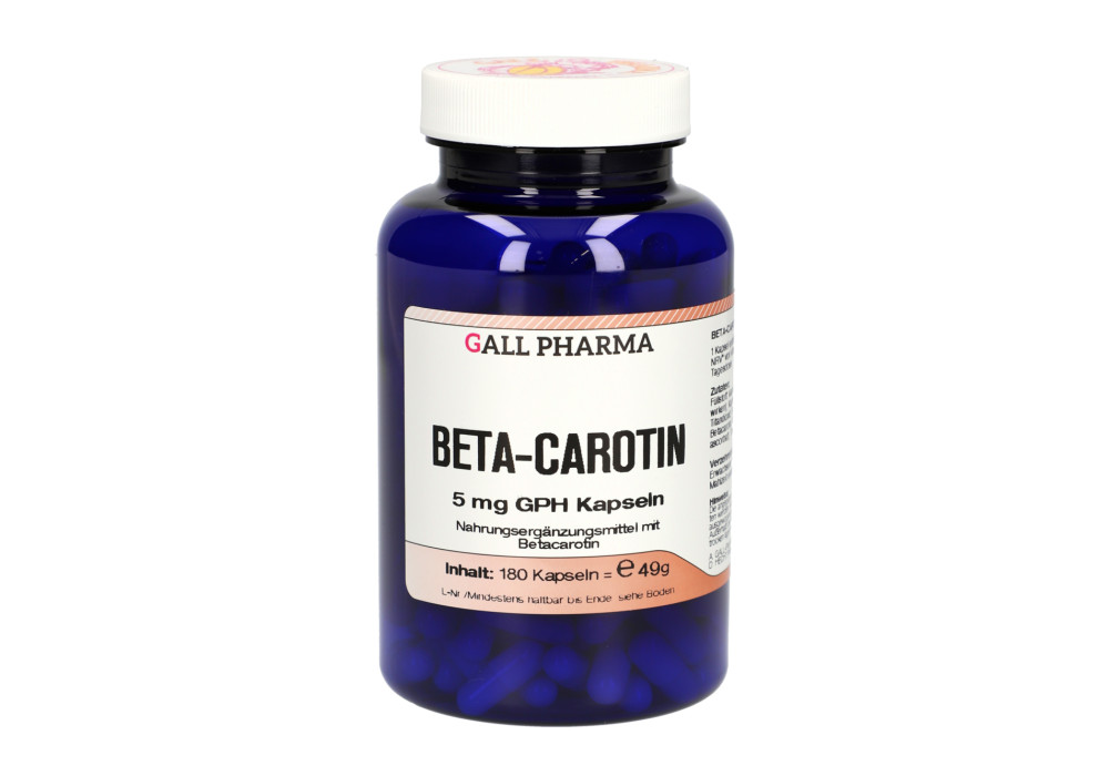 Beta Carotin 5 mg GPH Kapseln | Apotheke zur Universität - Wien