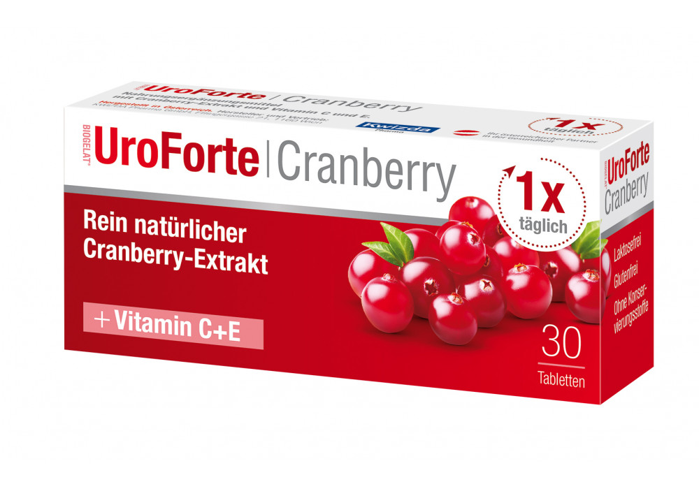 Biogelat Cranberry UroForte Filmtabletten | Apotheke zur Kaiserkrone