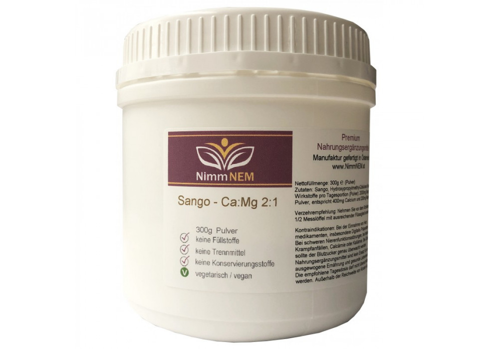 Sango Pulver Ca:Mg 2:1 Dose | Apotheke zur Universität - Wien